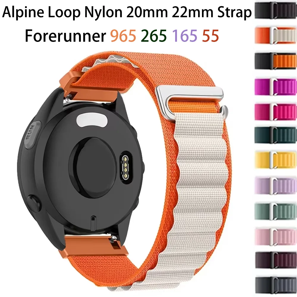 Correa Alpine Loop de nailon de 20mm y 22mm para pulsera Garmin ...