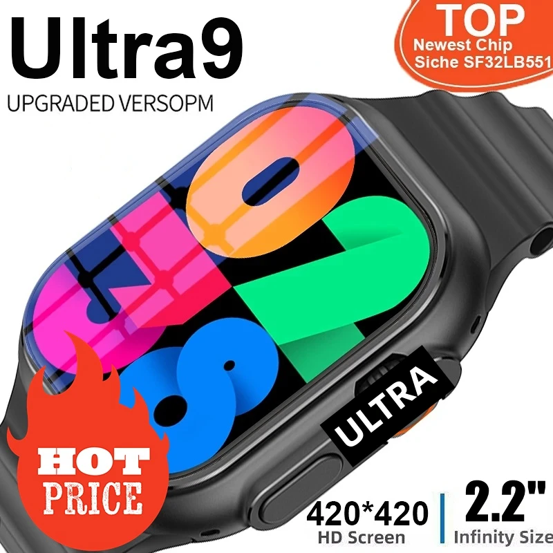 Reloj-inteligente-9-Ultra-para-hombre-Smartwatch-resistente-al-agua-con ...