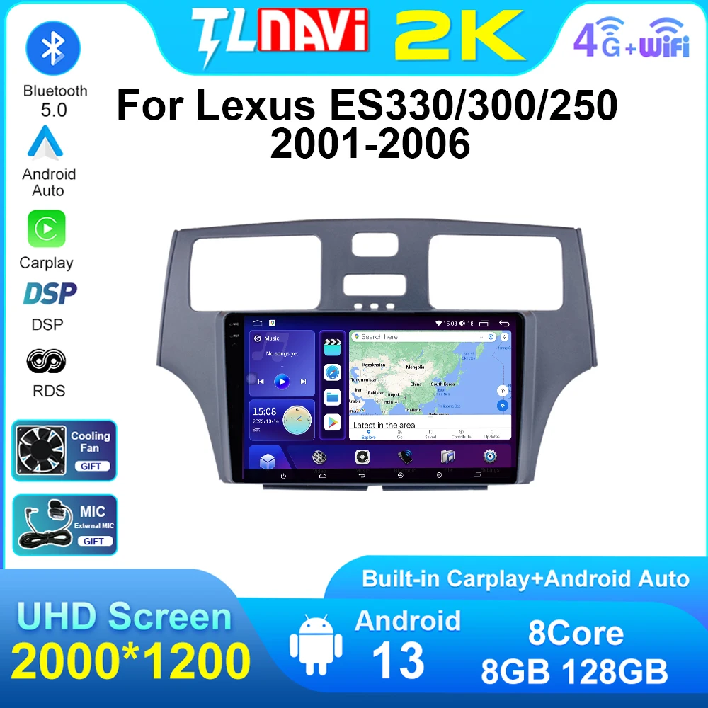 Android-Auto-For-Lexus-ES300-ES330-XV30-ES250-2001-2006-Wireless ...