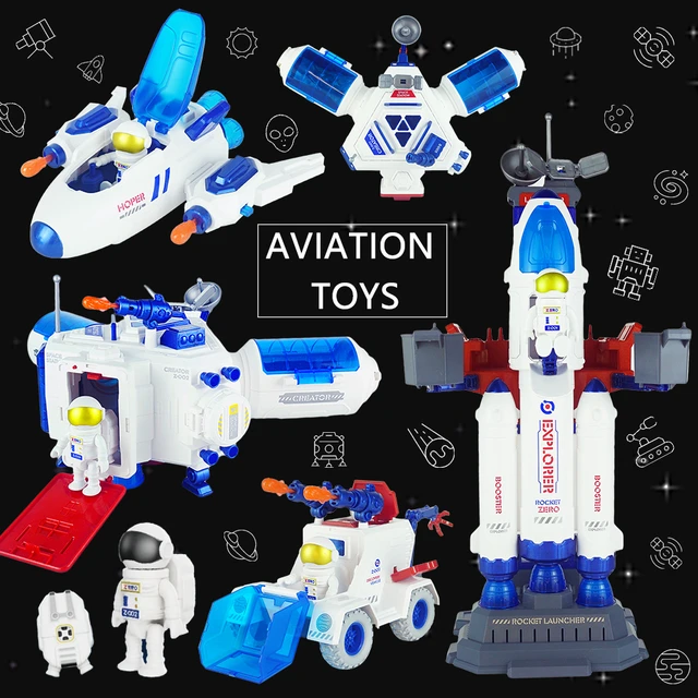 Helicopter Transformer Space Shuttle Set