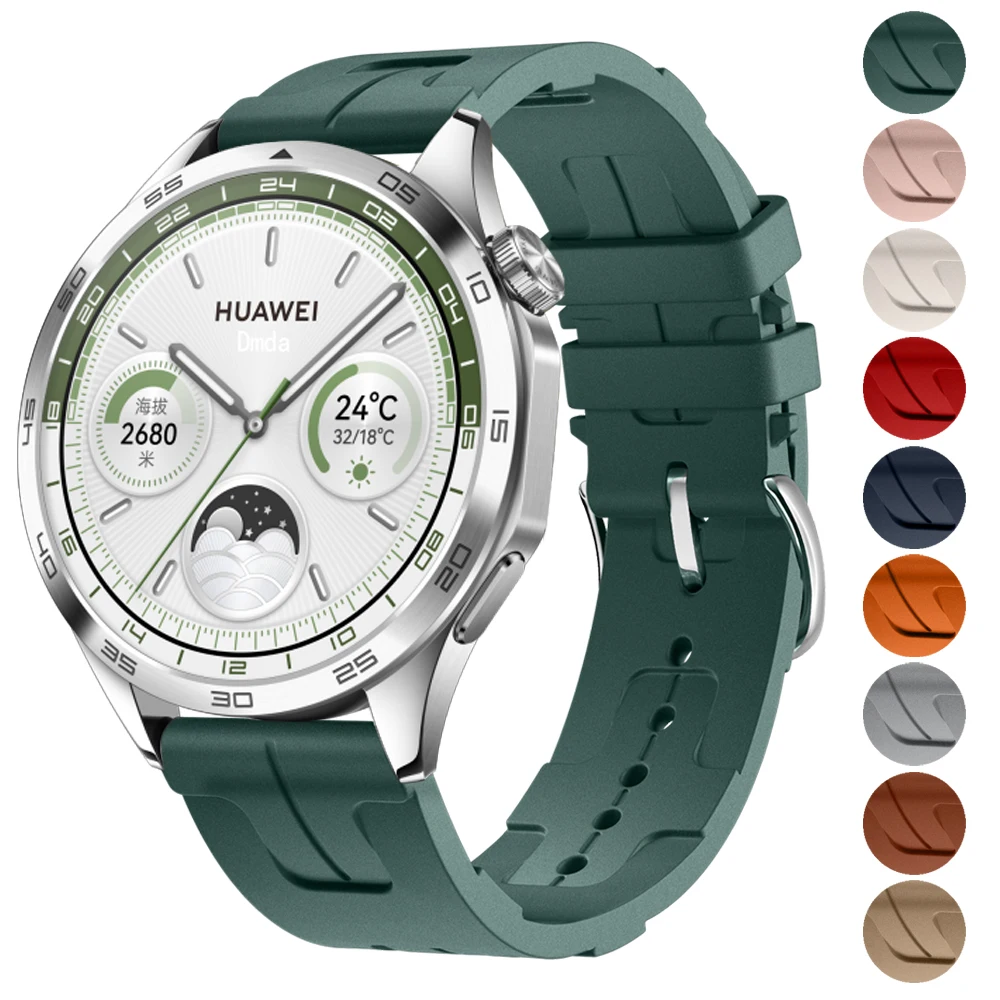 Silicone-Straps-For-Watches-For-HUAWEI-WATCH-GT-4-Pro-46mm-Band-GT-3-2 ...