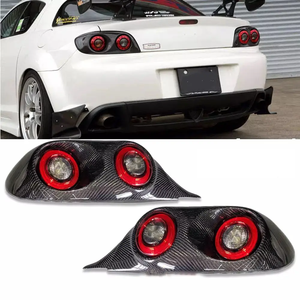FIT-FOR-2002-2011-2012-RX8-SE3P-LED-REAR-TAIL-LIGHT-CARBON-FIBER-BRAKE ...
