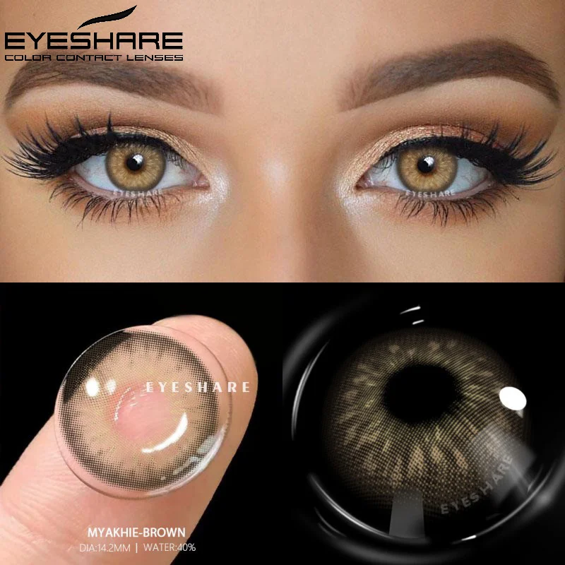 EYESHARE-2pcs-Colored-Contacts-for-Eyes-Color-Contact-Lenses-Brown ...