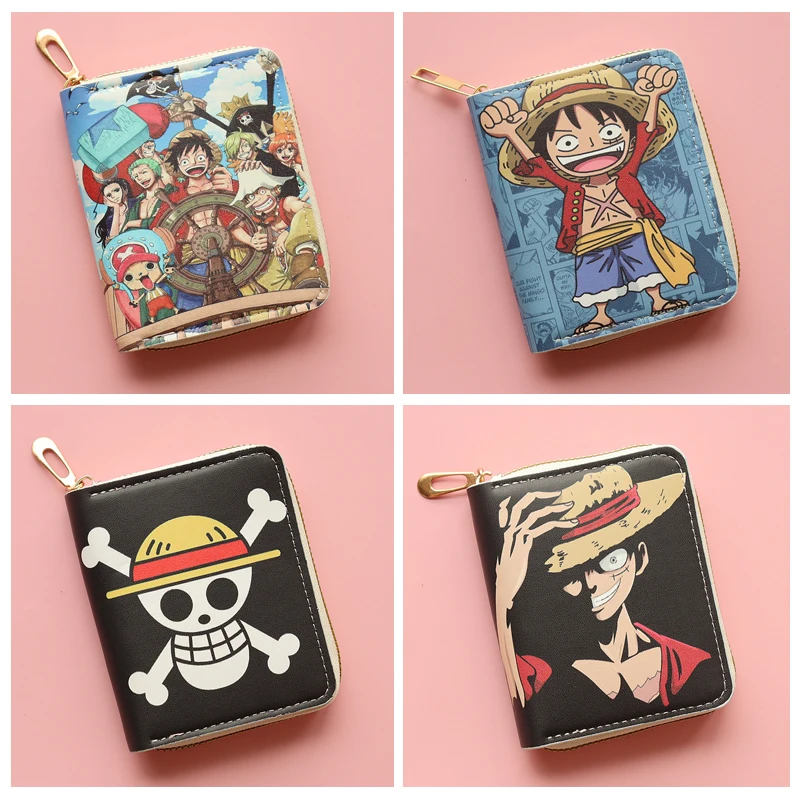 One-Piece-Luffy-Men-Wallet-Cartoon-Anime-Kids-Boy-Wallets-Cute-Short ...