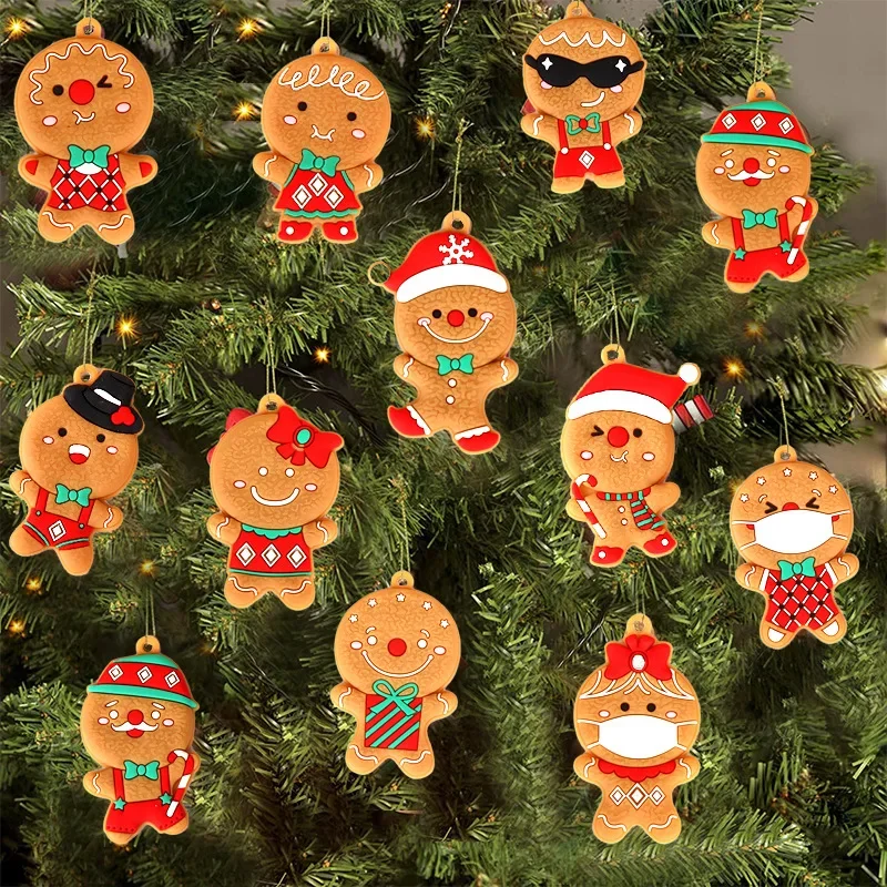 12pc-Christmas-Hanging-Gingerbread-Man-Chef-Gingerbread-Figurines ...