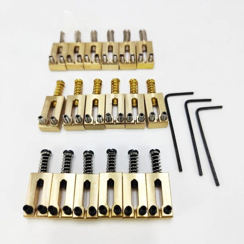 6pcs Solid Brass String Ferrules 10.5mm/10.8mm String Spacing for ...