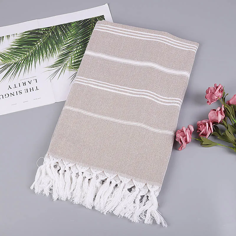Turkish-Tassel-Bath-Towel-Soft-Terry-Cloth-Striped-Adult-Beach-Towels ...
