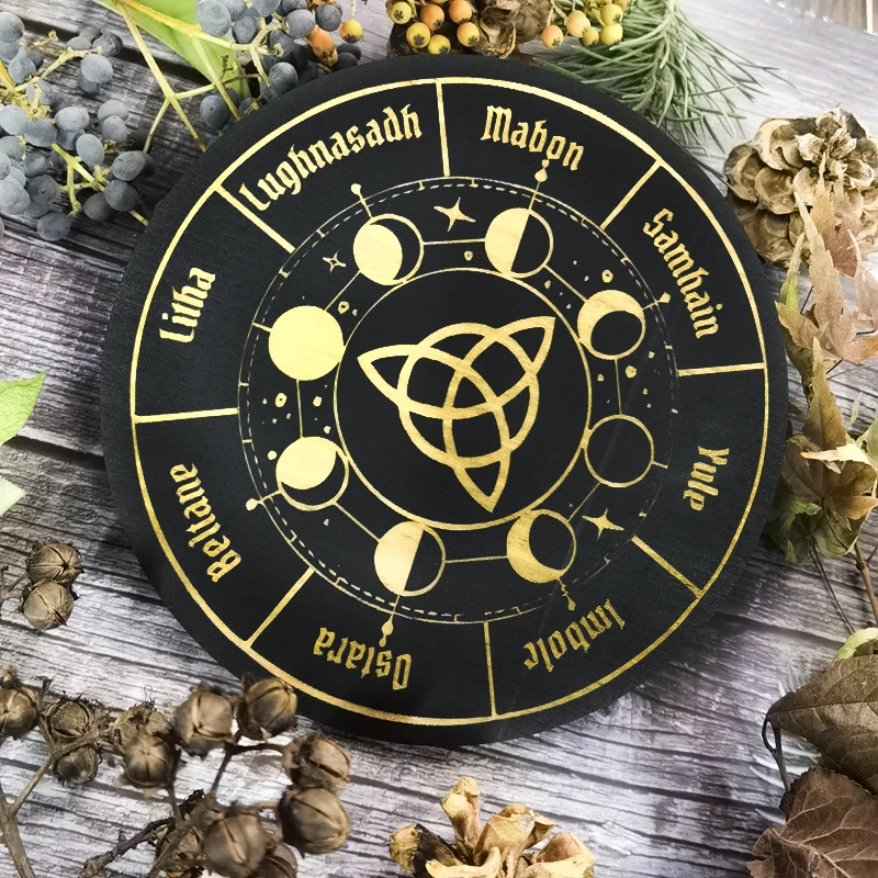 10cm-Black-Wooden-Dowsing-Board-Deck-Pendulum-Board-Tarot-Oracle-Ouija ...