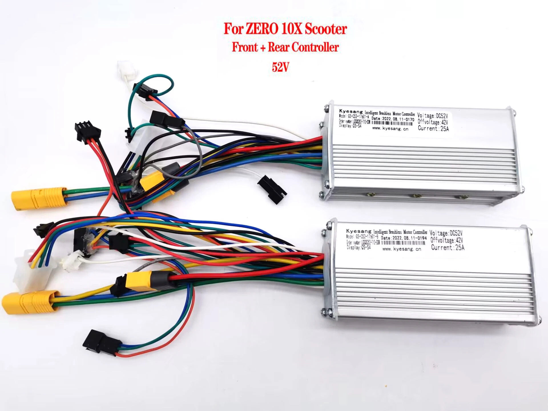 Front and Rear Controller for Zero 10X / Speedual 52V Electric Scooter ...