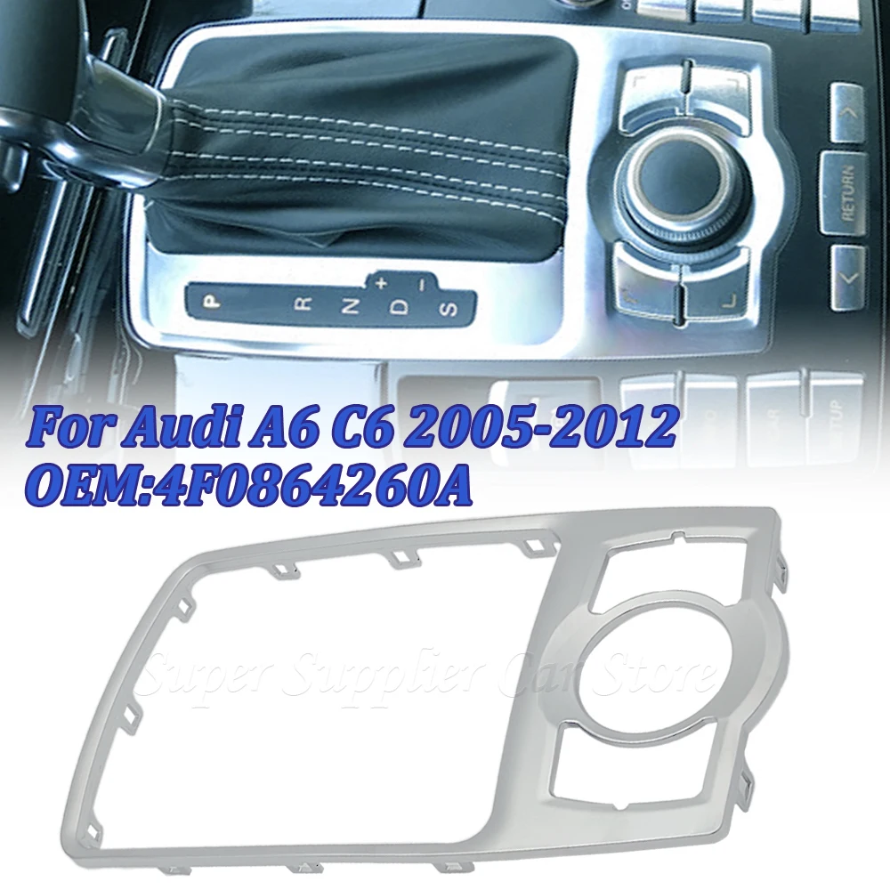 New Front Central Console Chrome Gear Selector Trim Frame Silver For ...