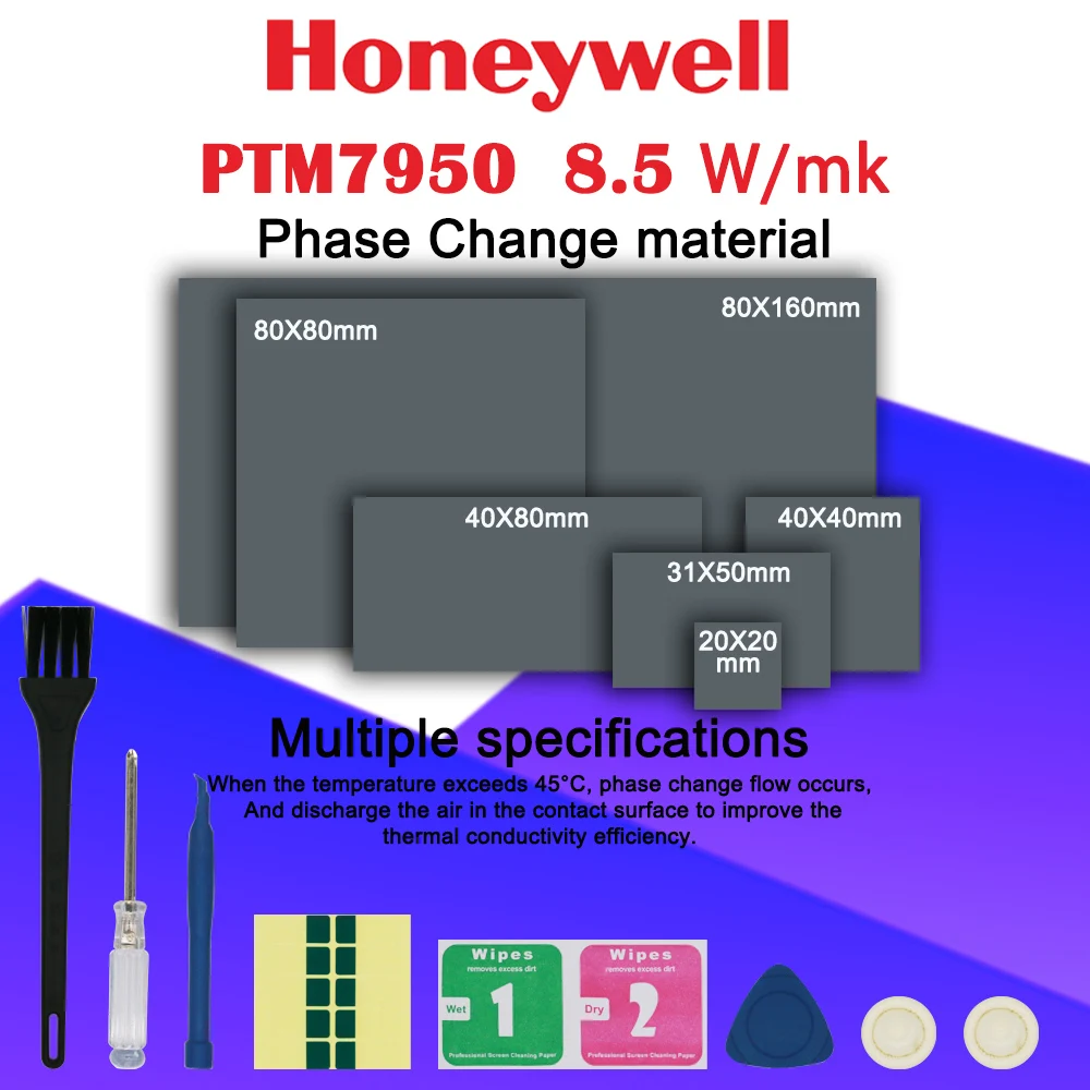 Honeywell-PTM7950-phase-change-material-8-5W-mk-cooling-pad-suitable ...