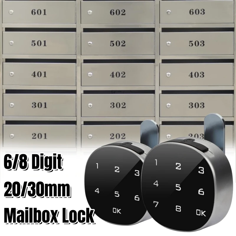 Mailbox-Lock-Digital-Electronic-Smart-Touch-Screen-Lock-File-Iron-Steel ...