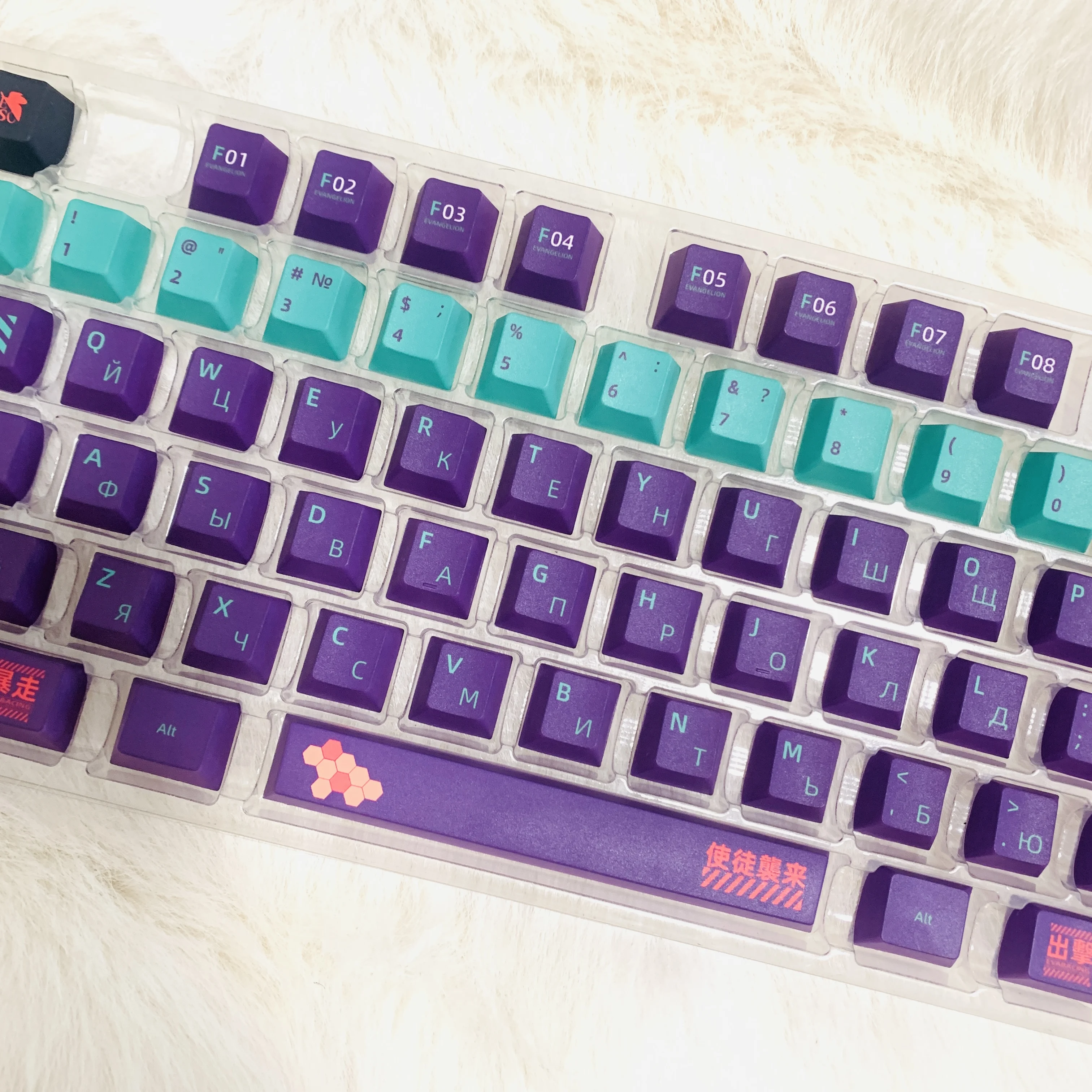 137 Keys Gmk Eva Keycaps Cherry Profile Gmk Mecha-01 Keycaps Pbt Dye ...