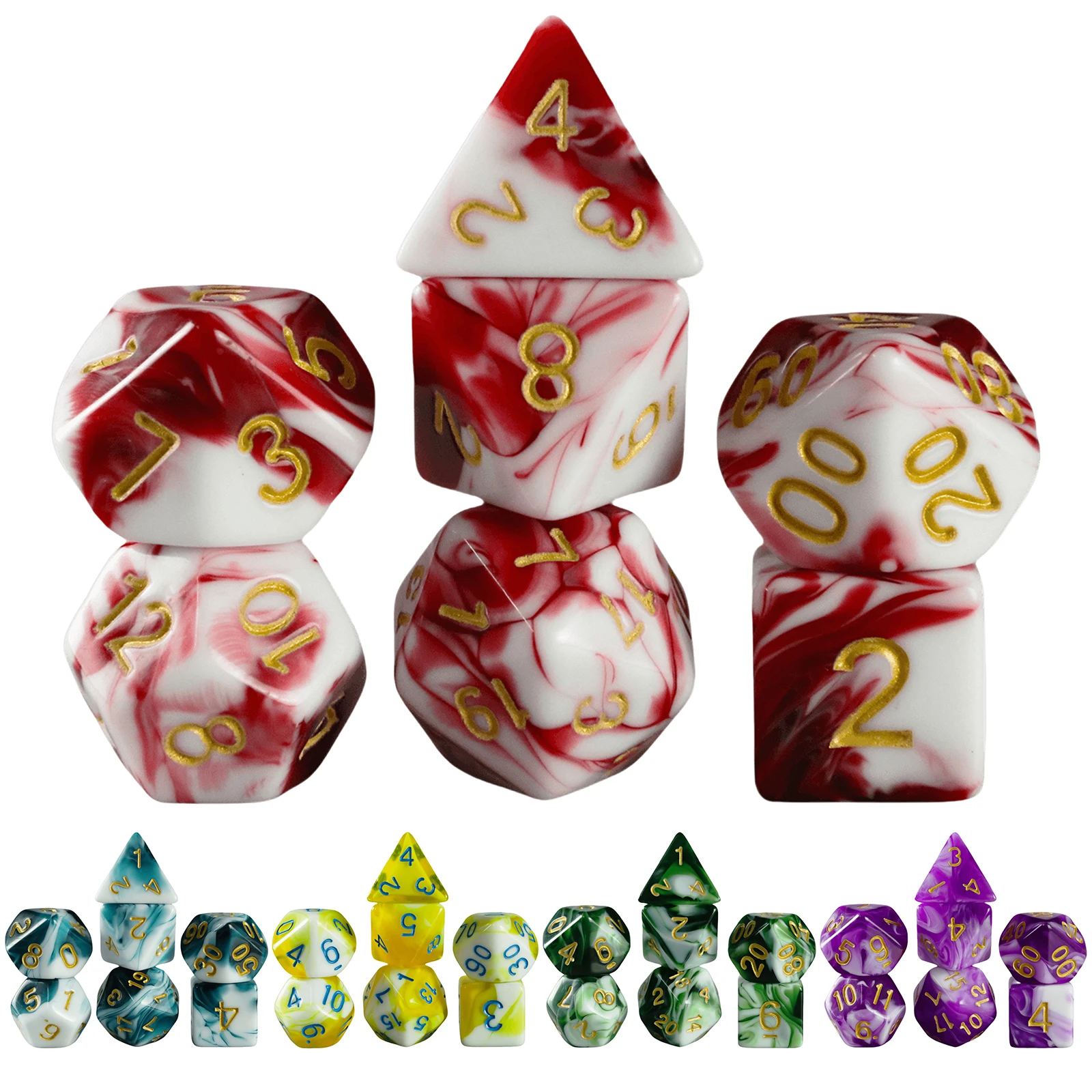 Board Game Accessories Cubes High Quality Acrylic Dice Unique Blood ...