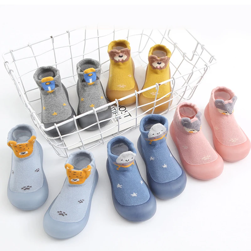 Pre-walker-Baby-Sock-Shoes-Anti-slip-Cartoon-Animal-Sock-Shoe-Infant ...
