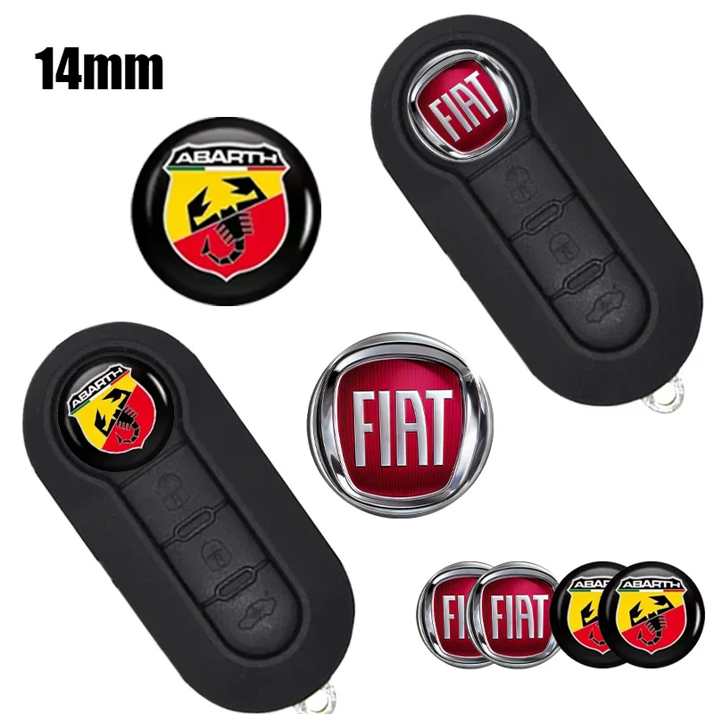 14mm 3D Car Logo Key Fob Decoration Emblem Auto Key Badge Sticker ...