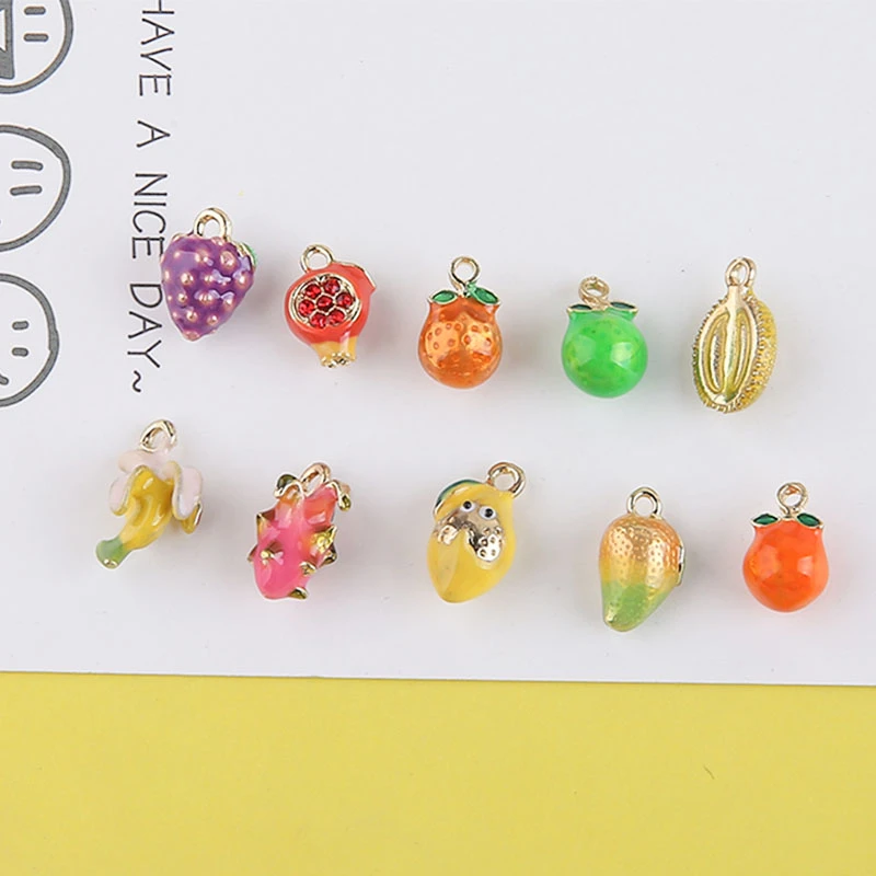 Orange Fruit Charms Pendant | Banana Earrings Charms | Banana Pendant ...