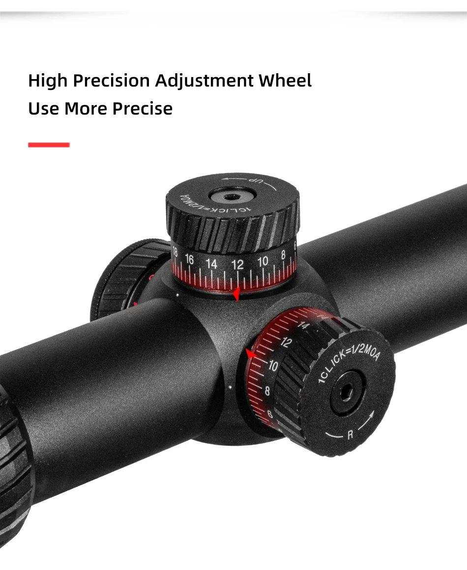 DIANA 1-5X24 Hunting Tactical Optical Rifle Scope with Red Green ...