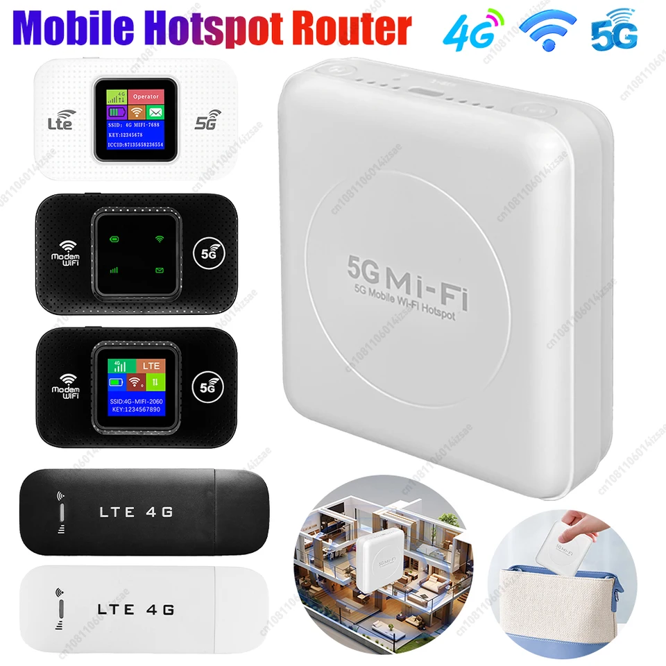 Mesh Wifi Wireless 4G 5G LTE Mobile Hotspot Router Unlocked-WiFi ...