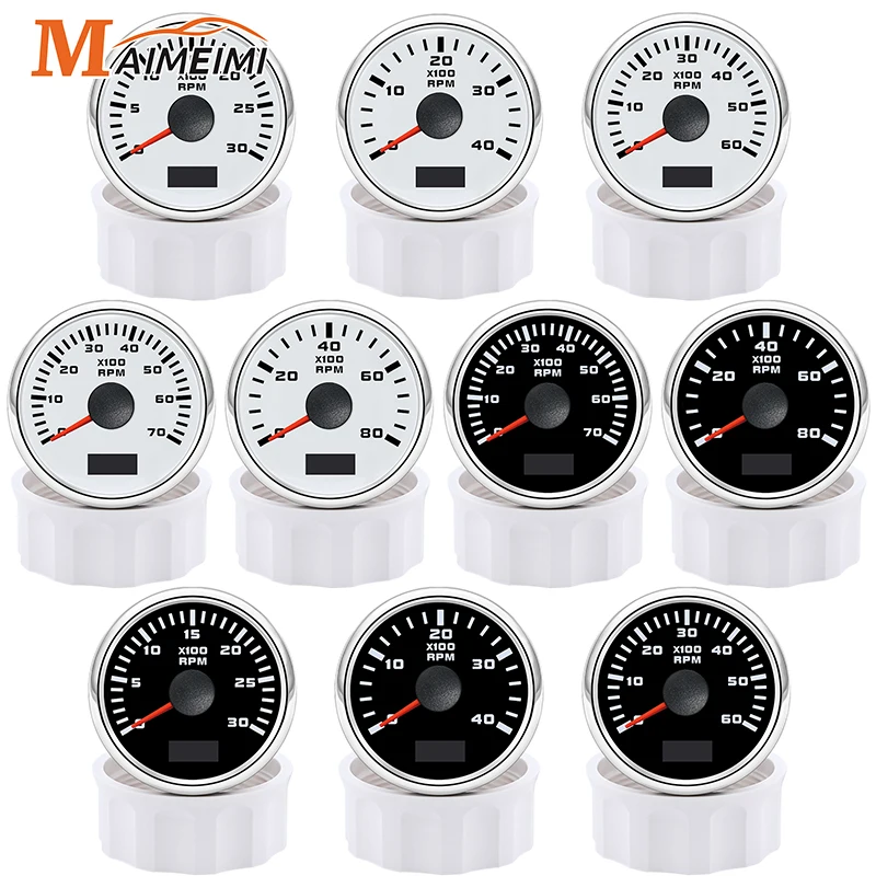 52mm-Tachometer-With-Red-Backlight-3000-4000-6000-7000-8000RPM-Tacho ...