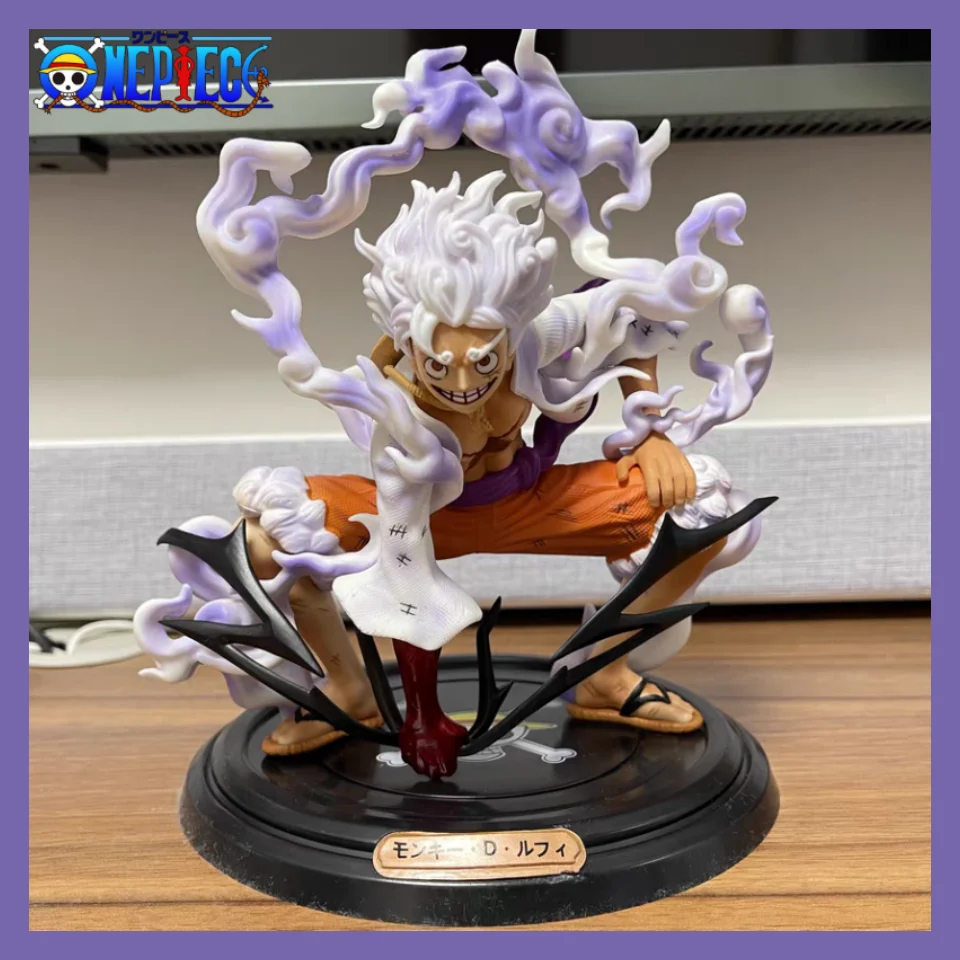 Anime One Piece Nika Luffy Figure Gear 5 Series Action Figurine Sun God ...
