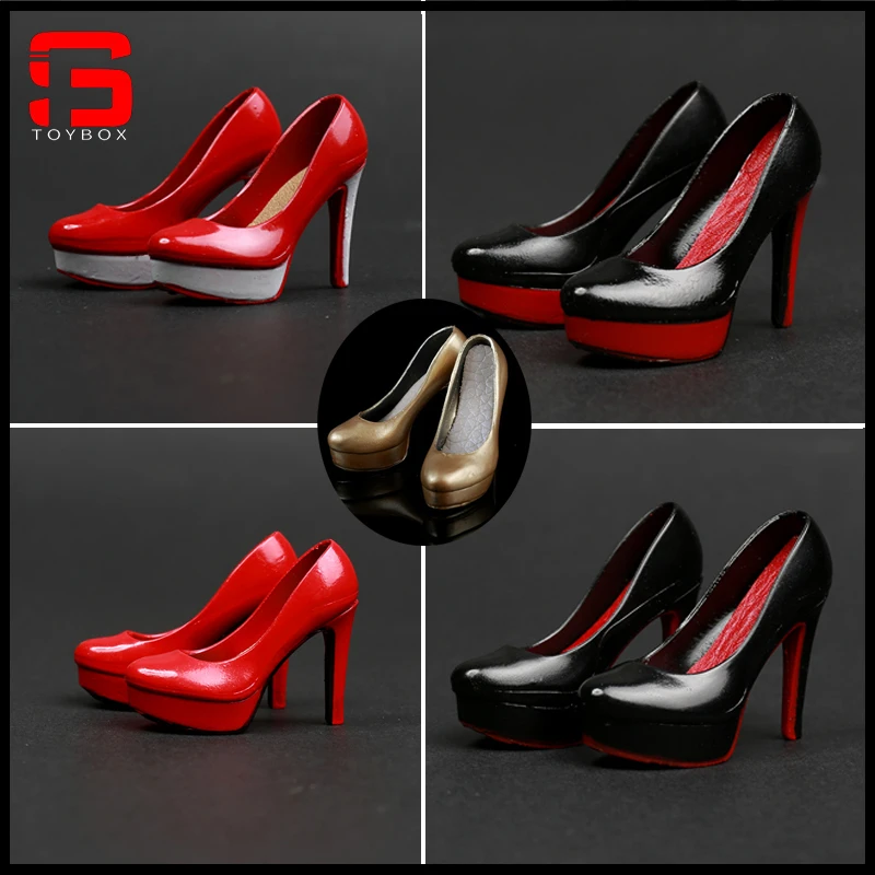 Fashion-Girl-High-Heel-Shoes-for-1-6-Female-Women-Simulation-Stiletto ...