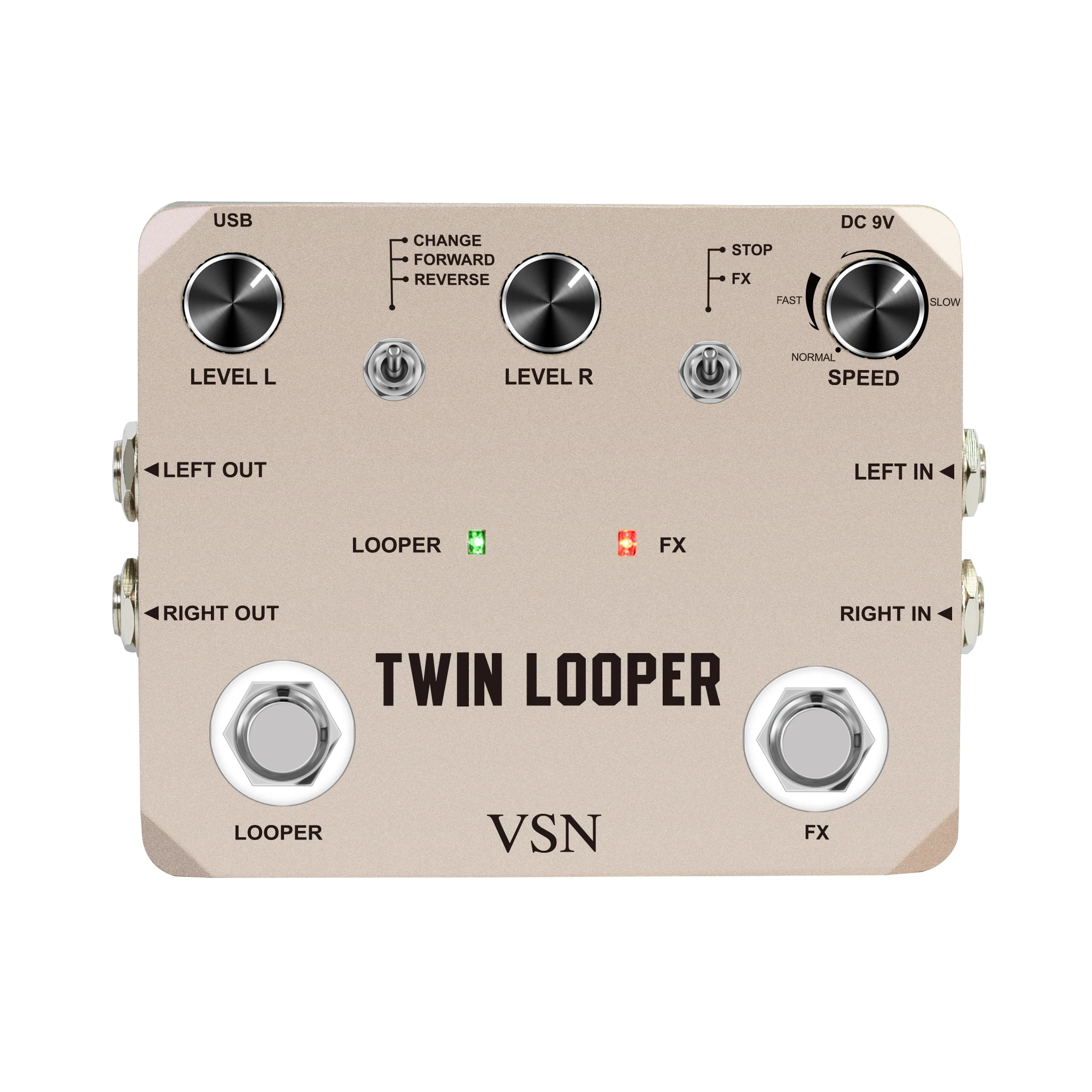Rowin-LTL-02-Twin-Looper-Effect-Pedal-Looper-Pedals-10-Min-Looping ...