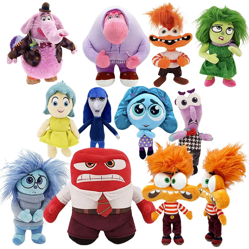 New-Disney-Inside-Out-2-Plush-Doll-Anxiety-Joy-Fear-Anger-Disgust ...