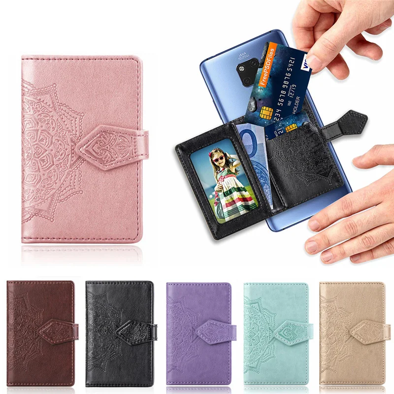 Mobile-Phone-Back-Cards-Holder-Wallet-Credit-ID-Card-Pocket-3M-Adhesive ...
