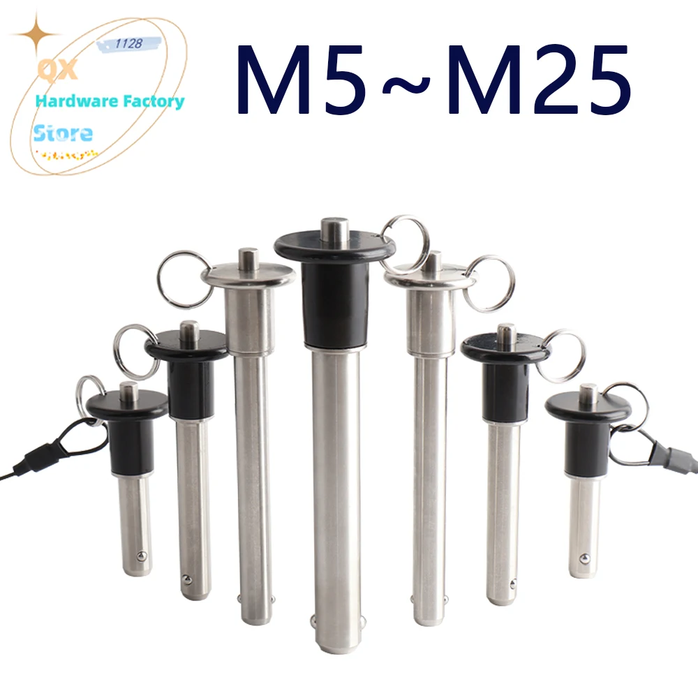 1PCS QX110 Φ5~Φ25 Factory Price Button Type Quick Release Ball Lock Pin ...
