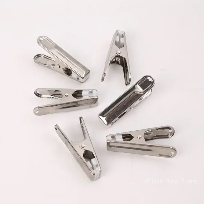1Piece Multipurpose Stainless Steel Clips with Plastic Sheet Clothing ...