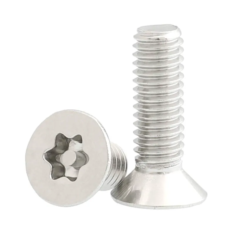 20pcs M3 M4 M5 304 Stainless Steel Six Lobe Torx Bolts Flat Head ...