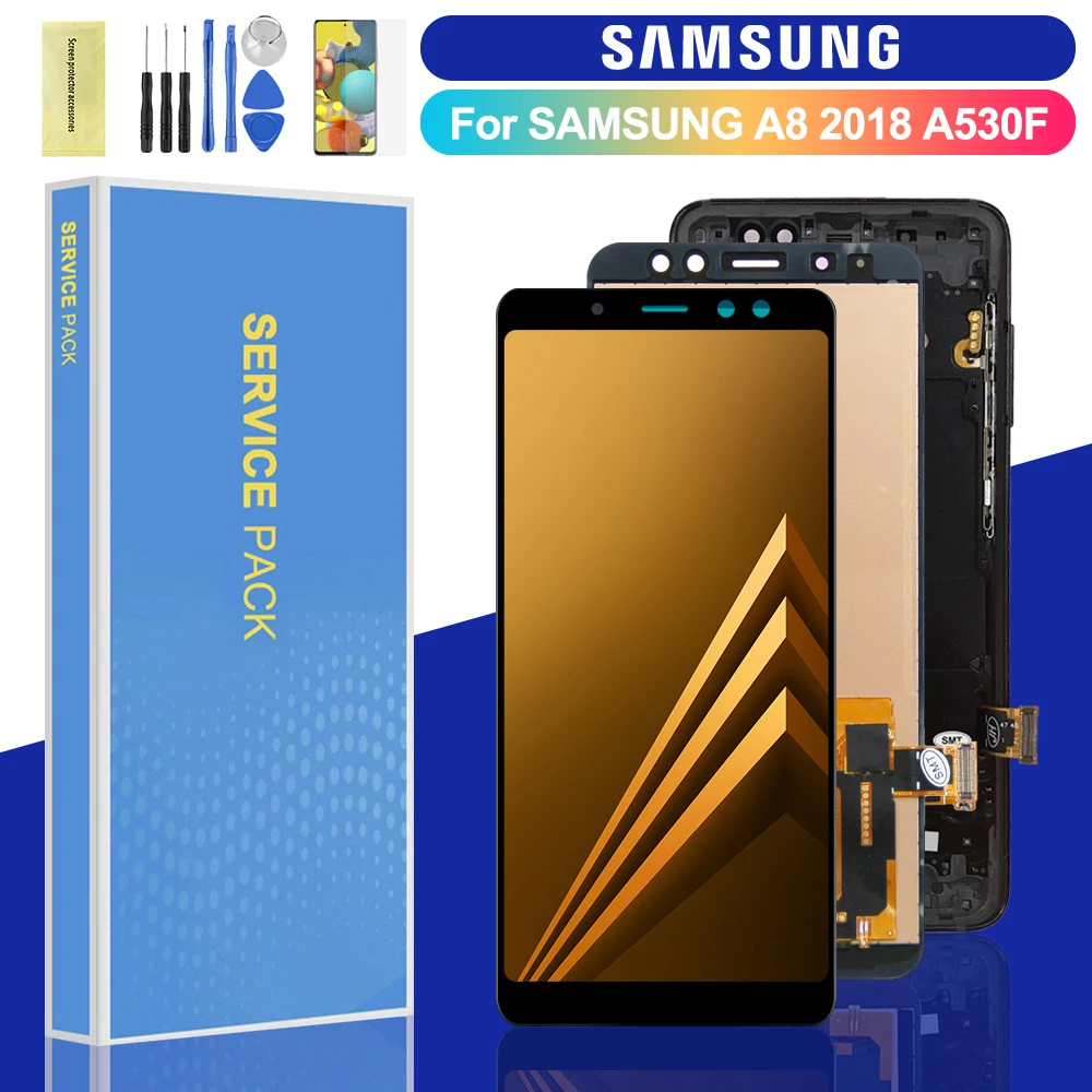 Tft 5.6'' Display For Samsung Galaxy A8 2018 A530 A530f Lcd Display ...