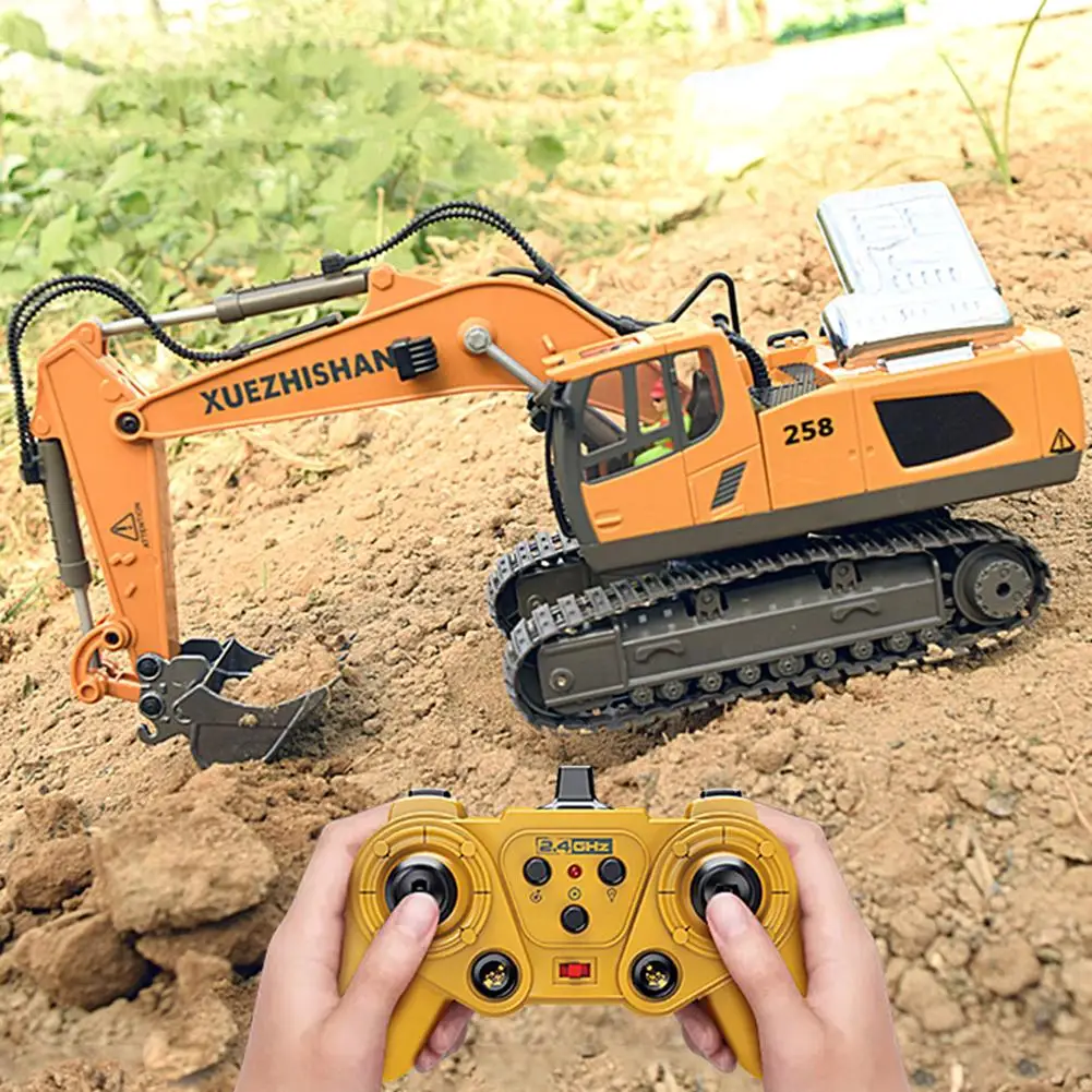 Remote-Control-Engineering-Vehicle-Model-Dump-Truck-Excavator-Bulldozer ...