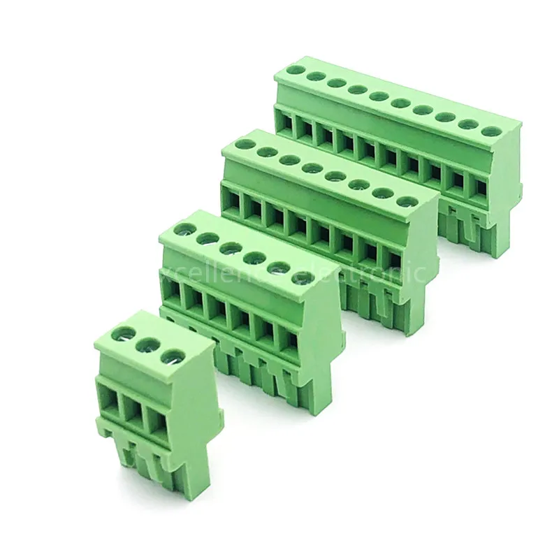 10PCS 2EDG 5.08mm Solderless Plug in Terminal Blocks Side Outlet ...