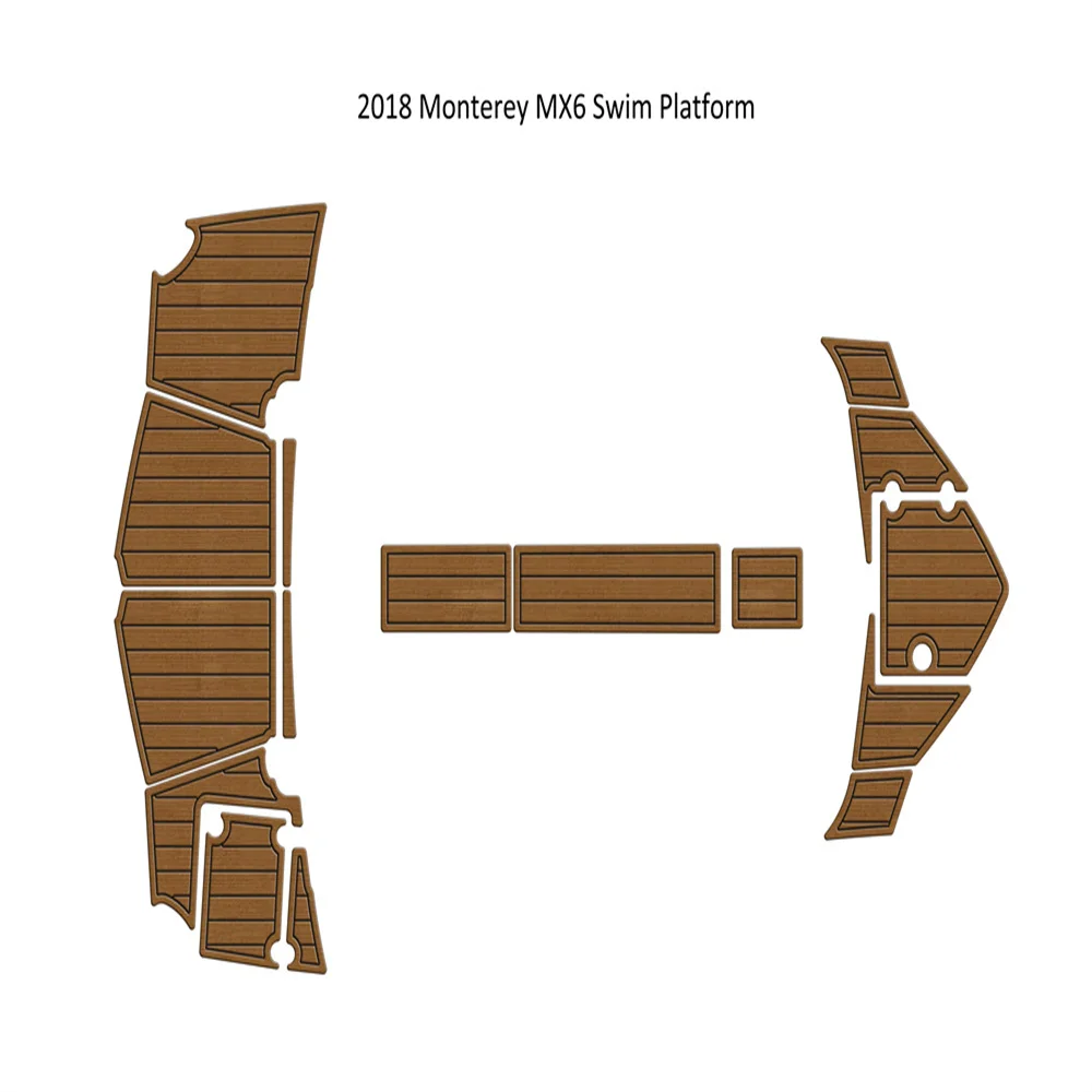 2018-Monterey-MX6-Swim-Platform-Step-Pad-Boat-EVA-Foam-Faux-Teak-Deck ...