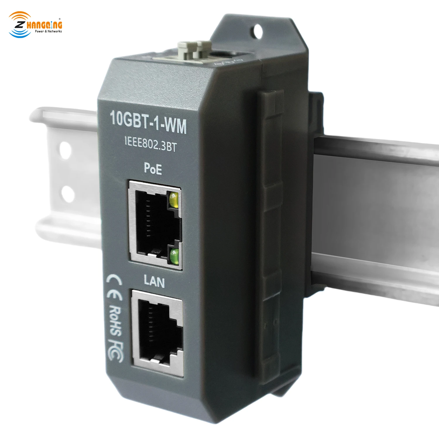 10GBT-1-WM Single Port 10G High-Speed 802.3bt Active PoE++ Injector ...