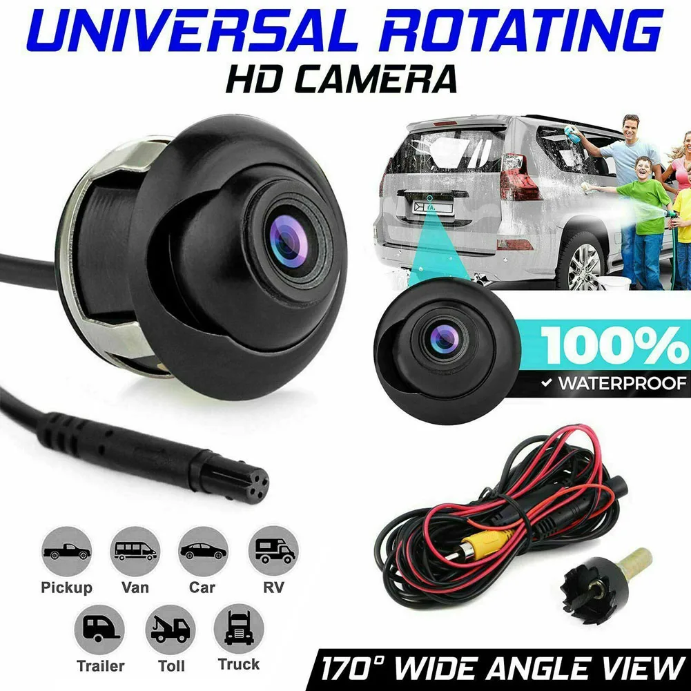 12v Ccd Hd Night Vision 360 Degree Car Rear View Camera Front Camera ...