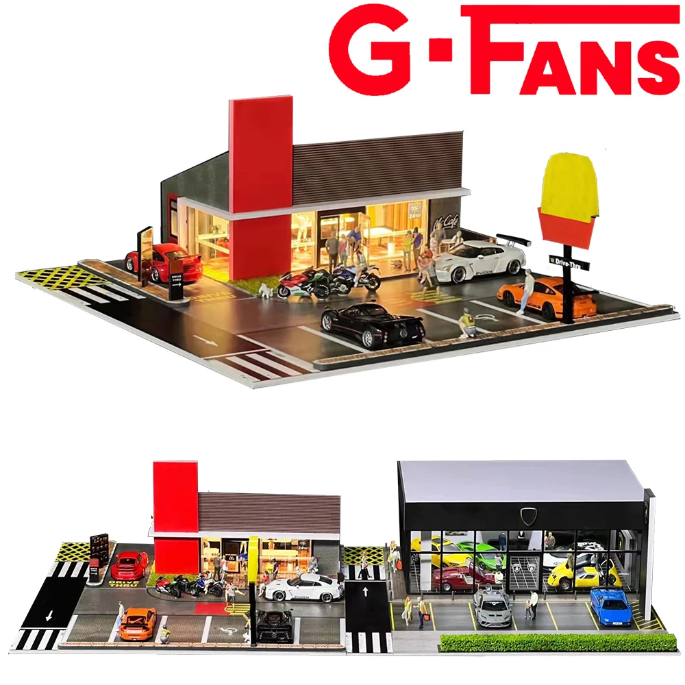 GFans-1-64-Scale-Car-Garage-Miniatures-Models-Sets-Car-Parking-Lot ...