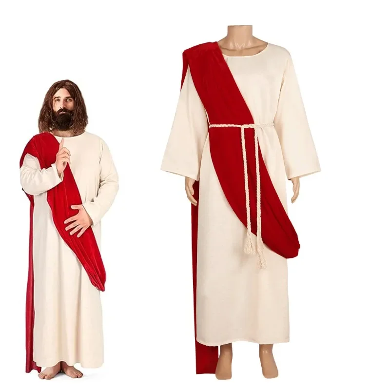 Roman Priest Monk Jesus Christ Halloween Anicent Greek Costume Adult ...