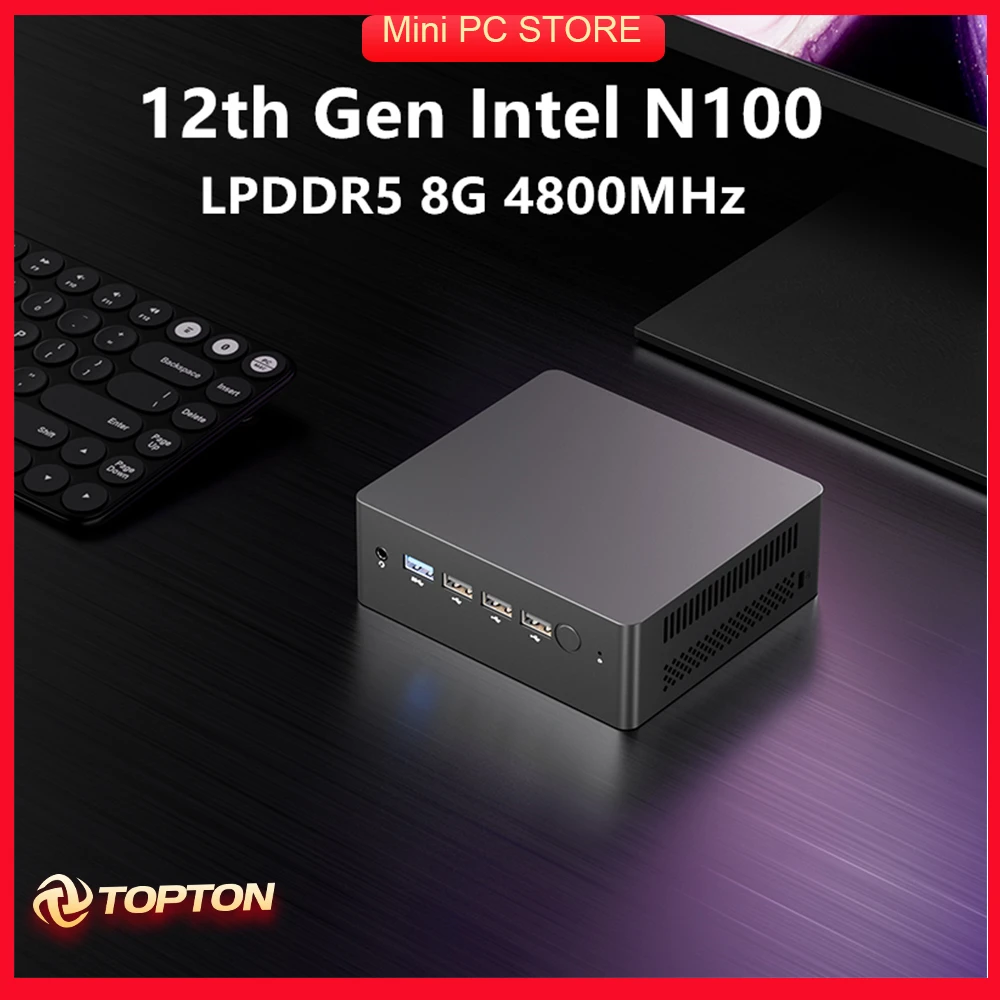 2023 12th Gen Soft Router Intel Mini PC N100 LPDDR5 8GB 4800Hz Pfsense Firewall Windows 11 PC ...