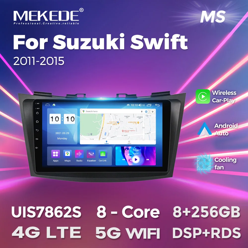 MEKEDE Android IPS Screen for Suzuki Swift 2011 2012 2013 2014 2015 ...