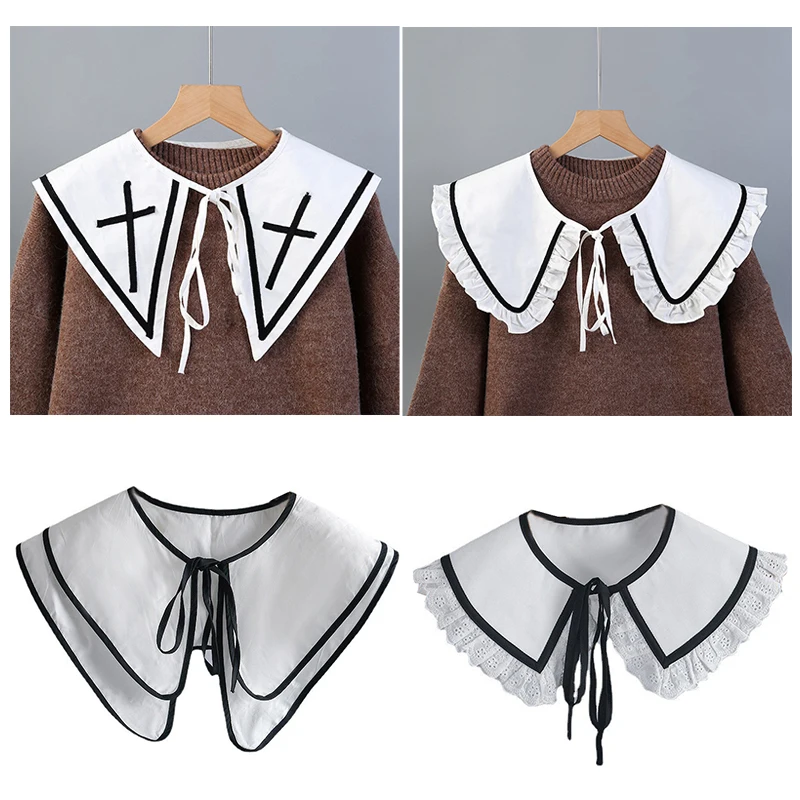Female Fake Collar Detachable Collar False Collars Shawl Shoulder Wrap ...