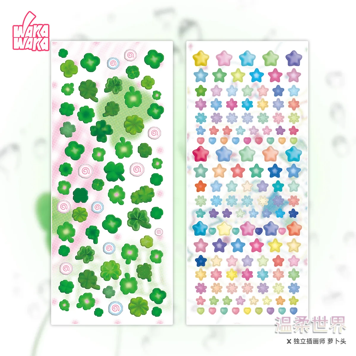 WAKAWAKA-Deco-Stickers-for-Scrapbooking-Four-leaf-Clover-Cute-Tomato ...