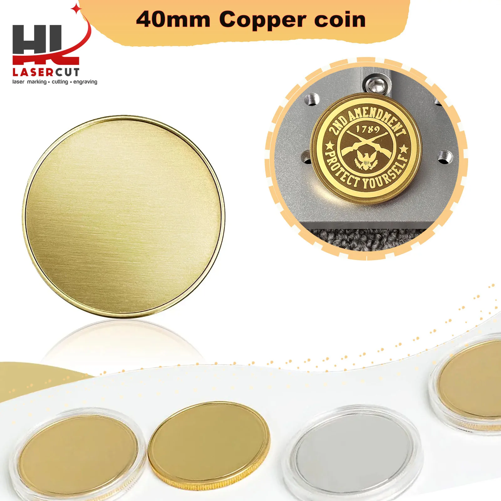 20-Pcs-Brass-Blank-Coin-Threaded-Edged-40-Mm-Engraving-Blanks-Coins ...