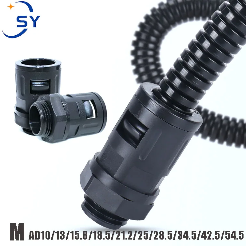 1-5-10Pcs-Corrugated-Pipe-Joint-Plastic-Tube-Connecto-Bellows-JointAD10 ...