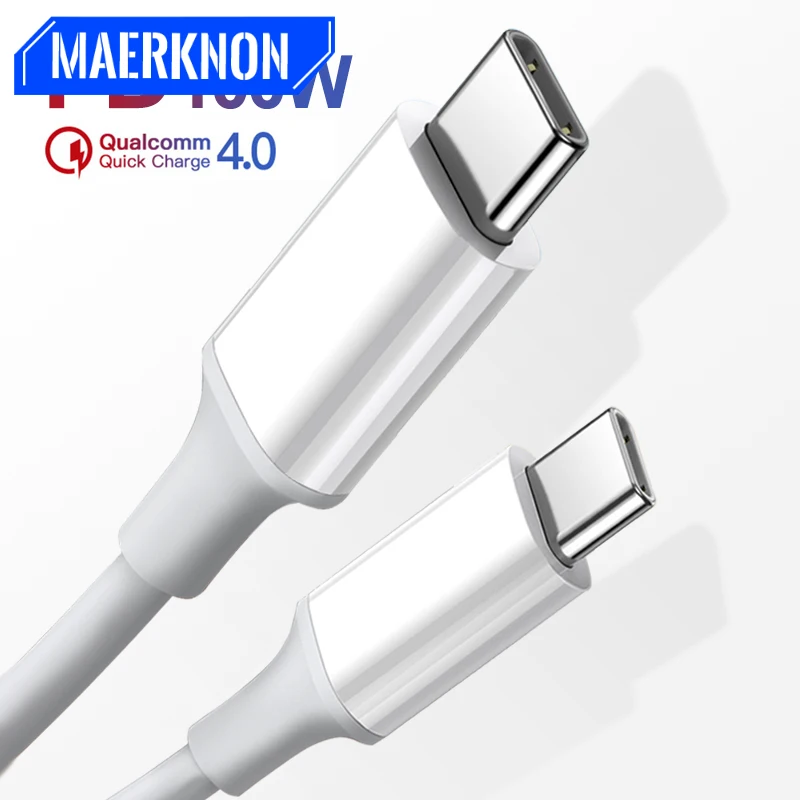 100W-PD-USB-C-to-USB-Type-C-Cable-5A-USBC-Fast-Charging-Wire-For ...
