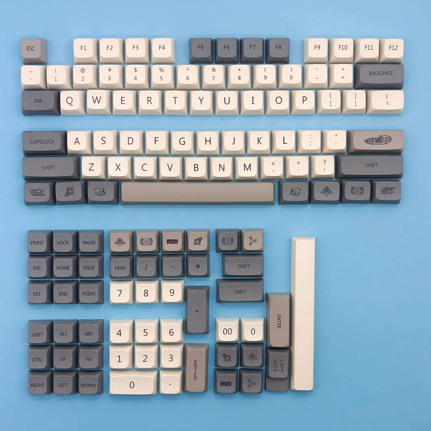 Revelation Rocket Keycap 125 Key XDA Height PBT Material Sublimation ...