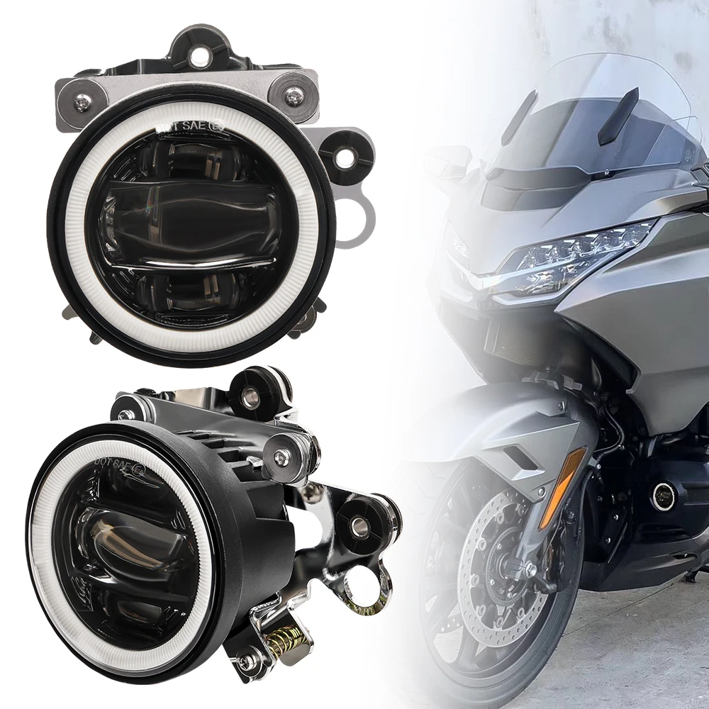 DOT-E9-Moto-LED-Headlights-DRL-for-Honda-Goldwing-1800-GL1800-2006-2010 ...