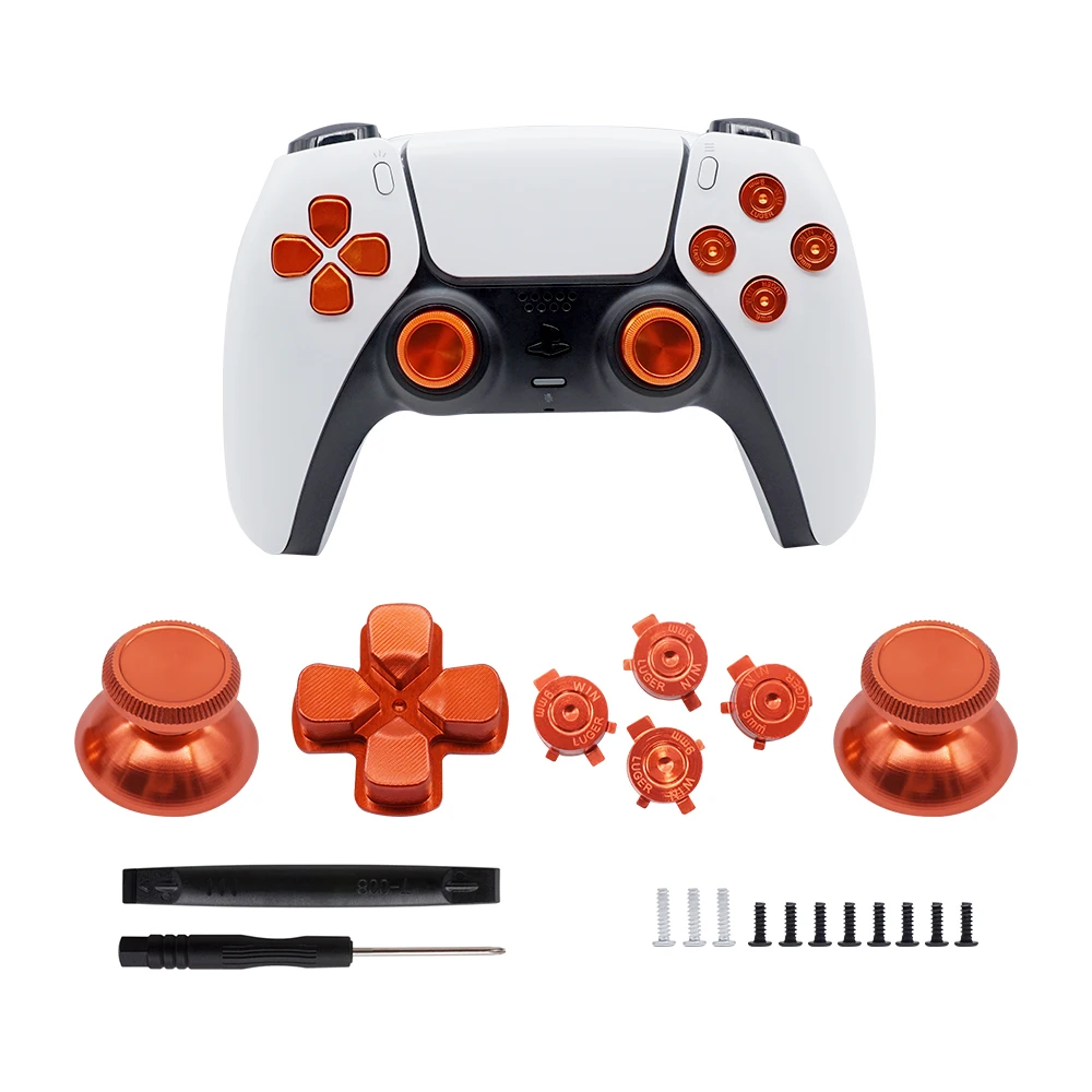 Metal ABXY Buttons For PS5 Controller Button Replacement Thumbsticks ...